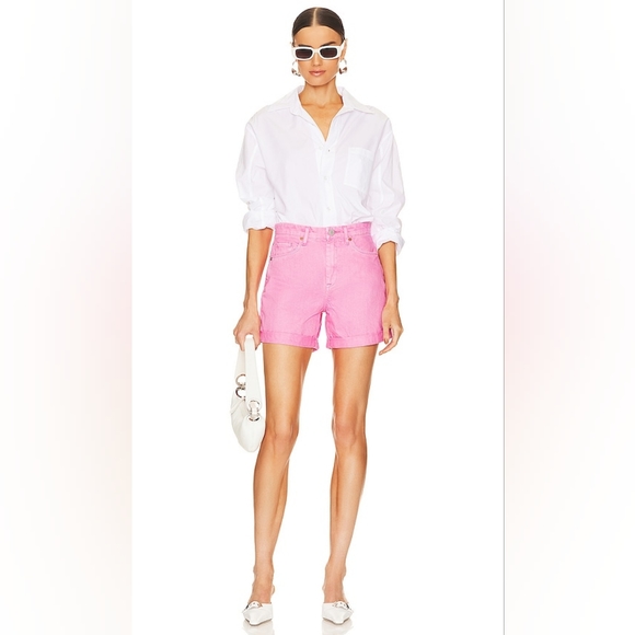 Blank NYC | Shorts | 5 Nwt Blank Nyc Garnet Dyed Mom Short In Pink ...